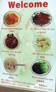 Welcome menu