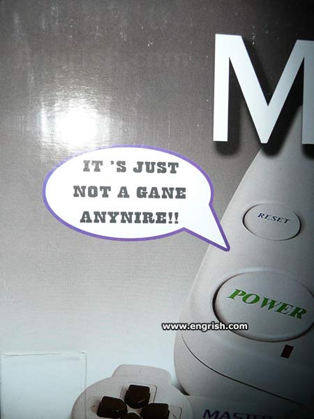Video Games - Engrish.com