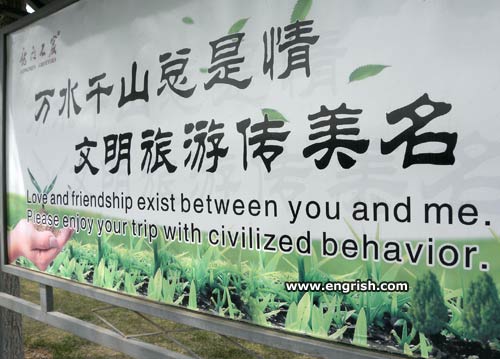 Let’s tourist responsibly.