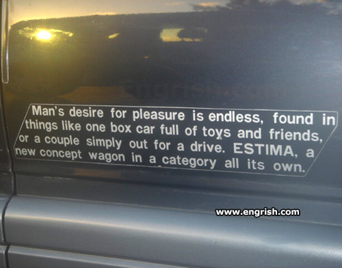 We lose more friends that way…