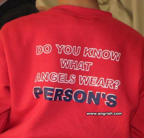 They didn’t have my size in Heaven…